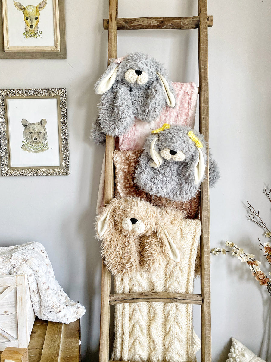 Bunny Lovey | Handmade Rabbit Lovey Stuffed Animal Baby Blanket ...