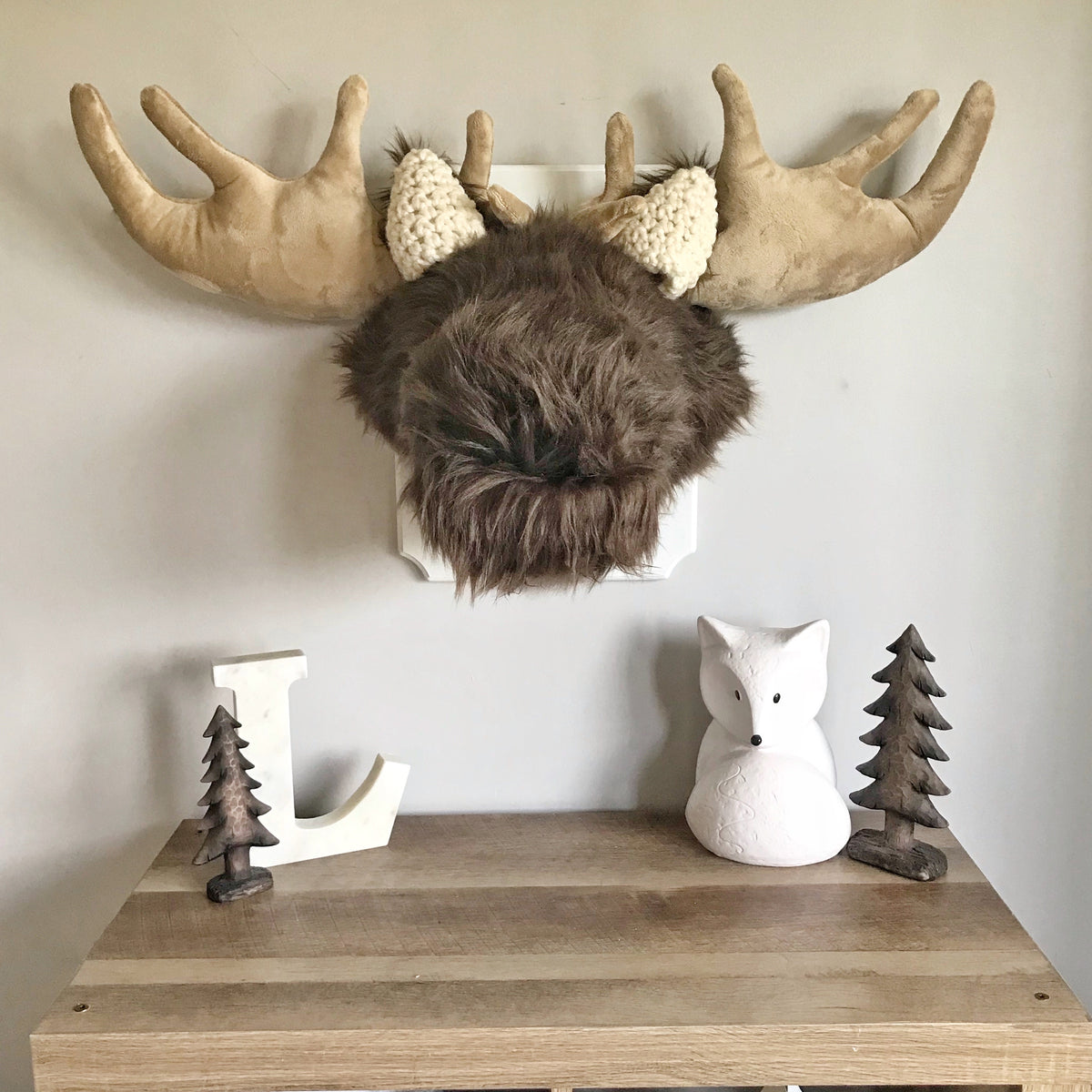 Moose Wall Mount Nursery Decor | Woodland Wall Mount – ClaraLoo – Claraloo